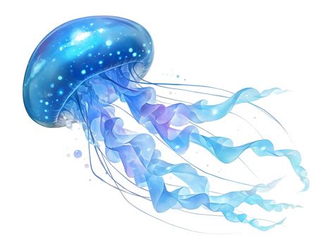 リアルクラゲの星空グラデーション｜イラスト・フリー素材なら「シンテリ」