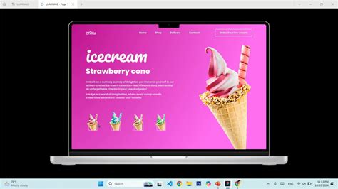Krishna Kausik Barik On Linkedin Uiuxdesign Figmadesign Landingpage Uxdesign Icecreamdesign