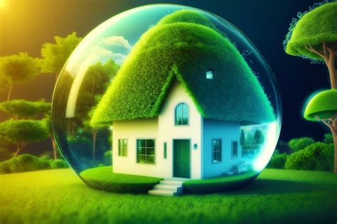 premium ai image green energy concept creating a sustainable home the