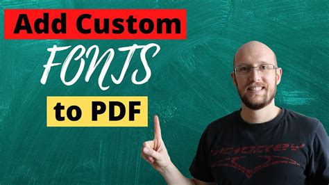 Adding Custom Fonts With FPDF YouTube