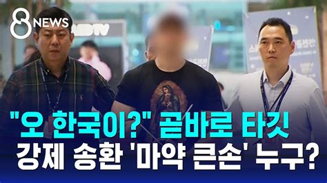 오 한국이 곧바로 타깃강제 송환 마약 큰손 누구 Sbs 8뉴스 Youtube