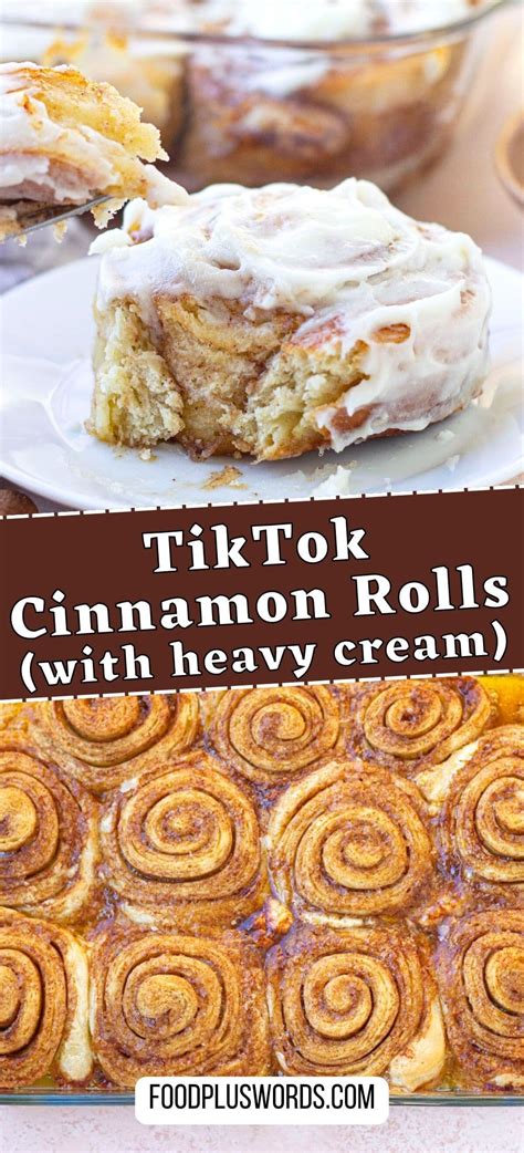 Viral Tiktok Cinnamon Rolls With Heavy Cream