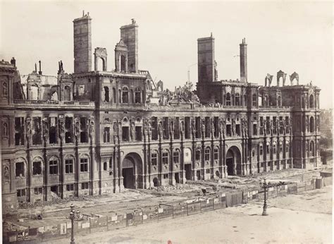 Paris City Hall After The Revolution Of 1871 By Charles Marville 1600