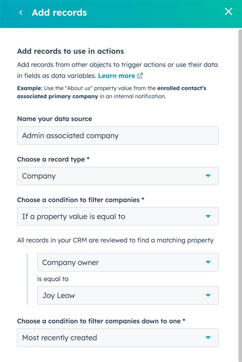 Add Data Variables To Workflow Actions