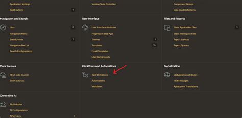 Task Definitions In Oracle Apex Part I