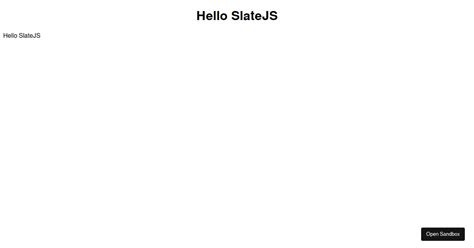 Slatejs Streaming Codesandbox