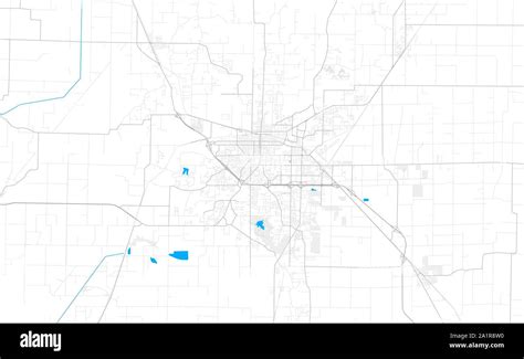 Rich Detailed Vector Area Map Of Jonesboro Arkansas Usa Map Template