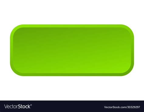 Blank Button Square 3d Push Royalty Free Vector Image