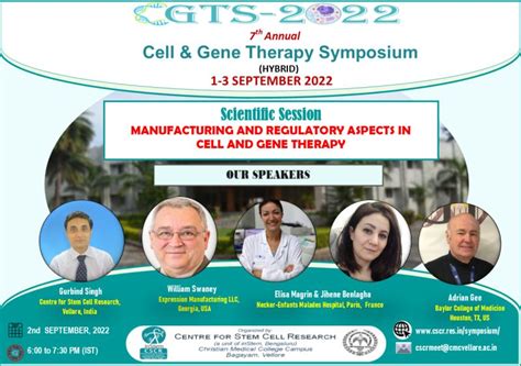 Cscr Cmc Instem On Linkedin 7th Annual Cell And Gene Therapy Symposium…
