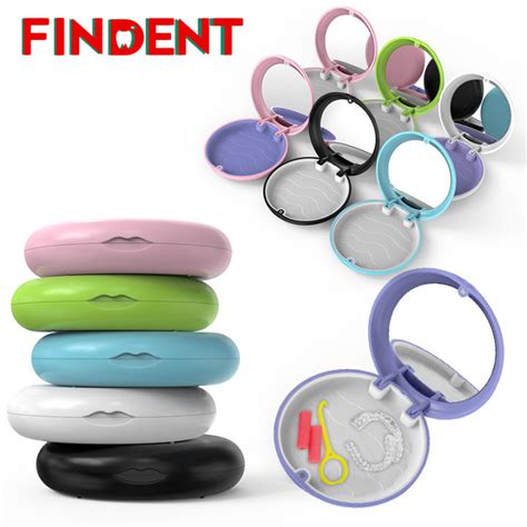 Denture Storage Box Organizer False Teeth Orthodontic Aligner Retainer