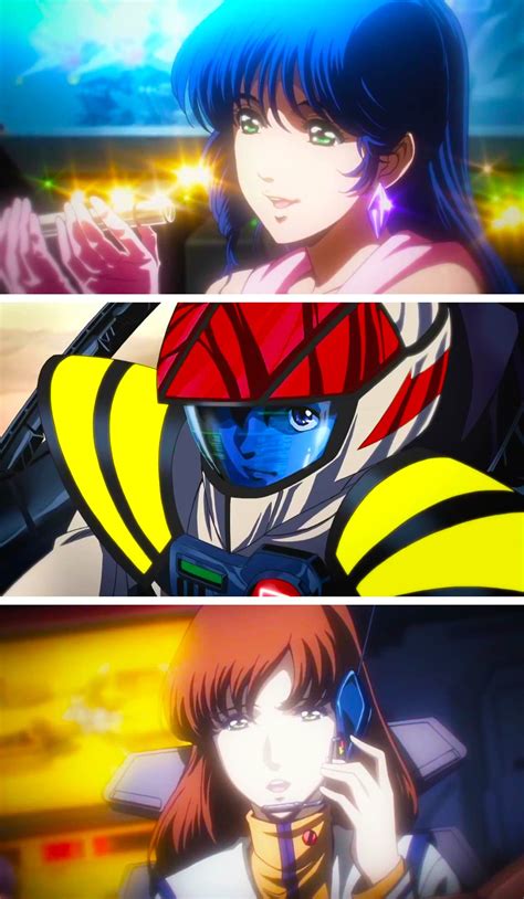 Macross Lynn Minmay Hikaru And Misa From Macross 30 Macross Anime