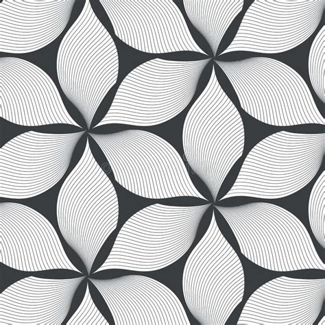 Geometric Pattern Repeating Stripe Linear Curve Or Wave Background Stock Vector Illustration