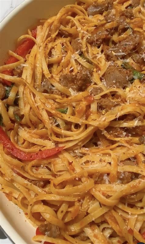 Creamy Tomato Italian Sausage Pasta Recipe The Feedfeed