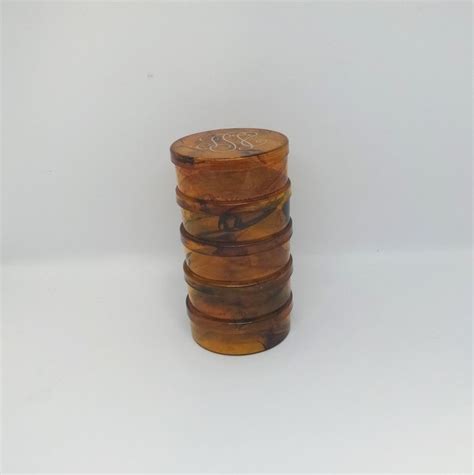 Vintage Faux Tortoise Shell Storage Set