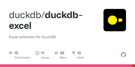 Github Duckdb Duckdb Excel Excel Extension For Duckdb
