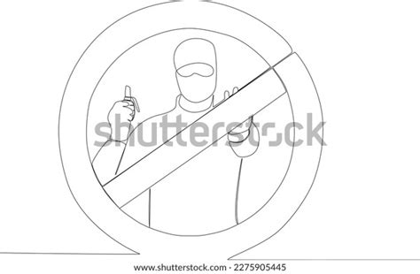 Symbol Prohibiting Use Sharp Weapon Antiterrorism Stock Vector Royalty Free 2275905445