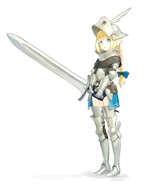Safebooru 1girl Armor Armored Boots Belt Belt Pouch Blonde Hair Blue