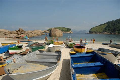 Niterói Beaches Pure Nature And Ancient Way Of Life Rio De Janeiro State Brazil Stock Image