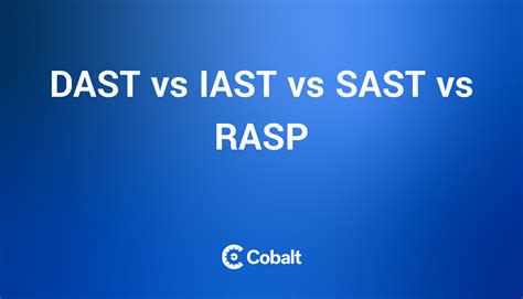 Dast Vs Iast Vs Sast Cobalt