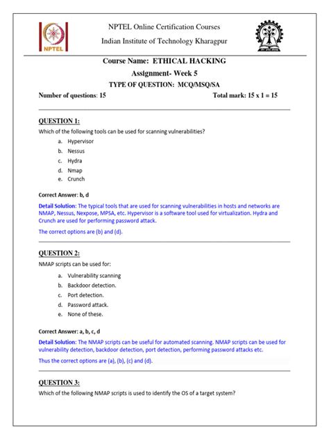 Week 5 Solution Pdf