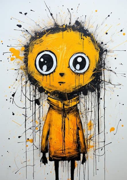 Premium Ai Image Yellow Cartoon Character