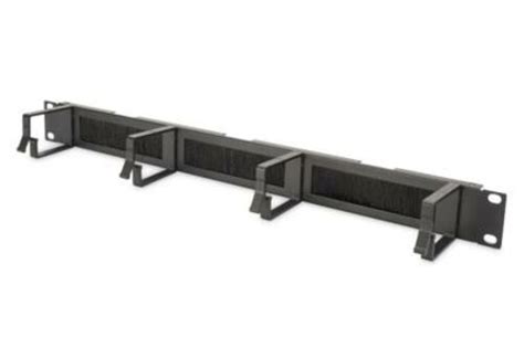 Anneau Et Balai Passe Câble Rackable 19 Pouces Noir Digitus