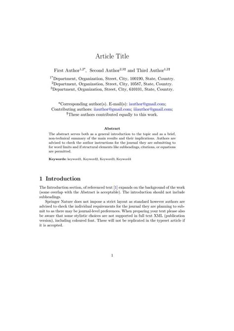 Entry 4 By Nurye1 For LaTeX Specialist Needed For Springer Format