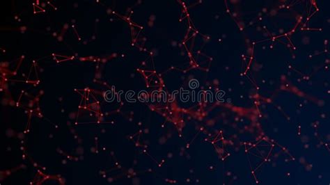 Abstract Digital Background With Cybernetic Particles Geometric Background With Triangular