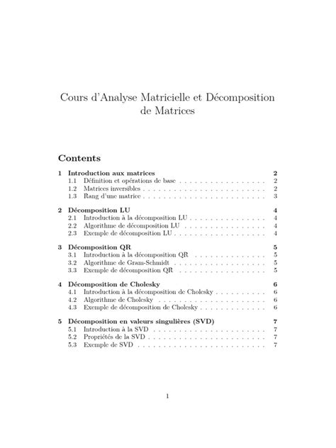 Notesmatrices Pdf