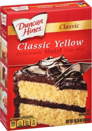 Duncan Hines Classic Yellow Cake Mix Case Sale 12 Ct 165 Oz Kroger