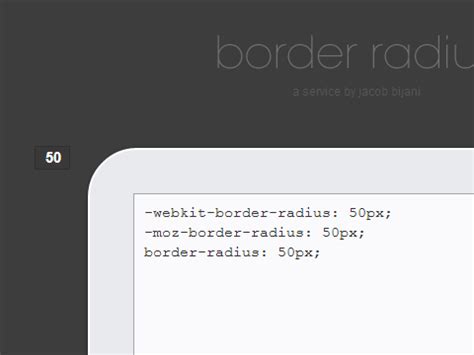 CSS Border Radius Generator Web Diz