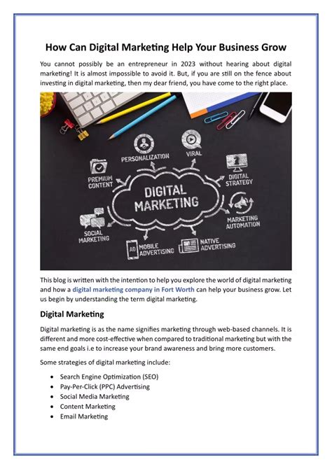 Ppt How Can Digital Marketing Help Your Business Grow Powerpoint