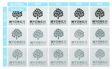 Photographs Of The Pure Thin Film And Thin Films With Only Pmma Only Download Scientific