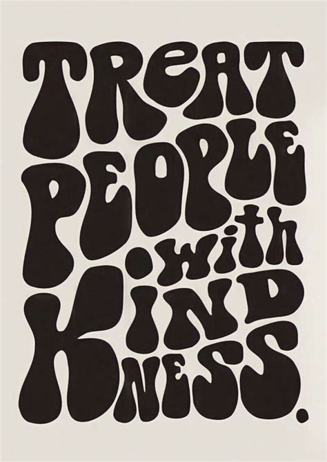 Asthetic Poster Treat People With Kindness Digital Etsy