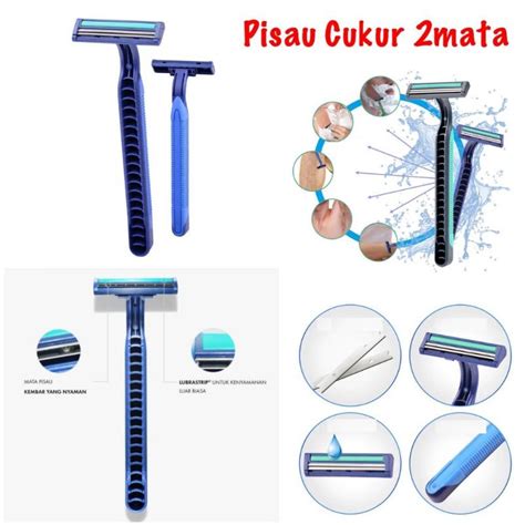 Jual Alat Cukur Kumis Jenggot 2 Mata Pisau Pisau Cukuran Bulu