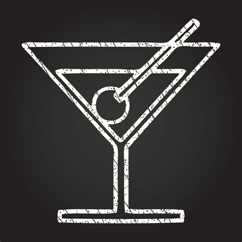 Cocktail Chalk Drawing 13110693 Vector Art At Vecteezy