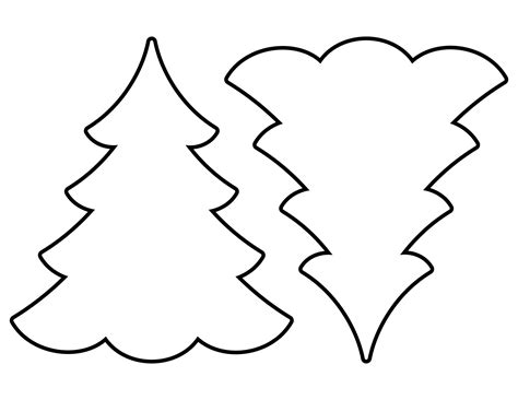 Felt Christmas Tree Printable Template In 2024 Christmas Tree