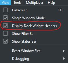 What Is This Display Dock Widget Headers R Yuzu