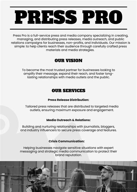 Free Press Kit Templates Editable And Printable