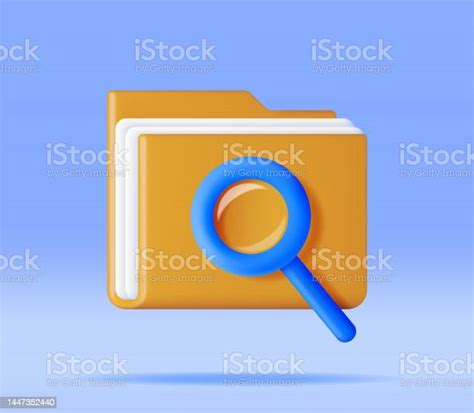 돋보기가 있는 3d 문서 폴더 0명에 대한 스톡 벡터 아트 및 기타 이미지 0명 3차원 형태 검색 Istock