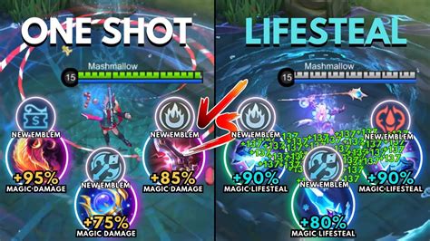 Buff Odette Mage Vs Lifesteal Build │ Mlbb New Emblem System Youtube