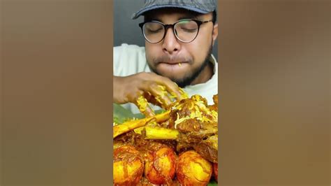 Asmr Eating Spicy Chicken Biryani•spicyeggs Curryspicy Beef Curry