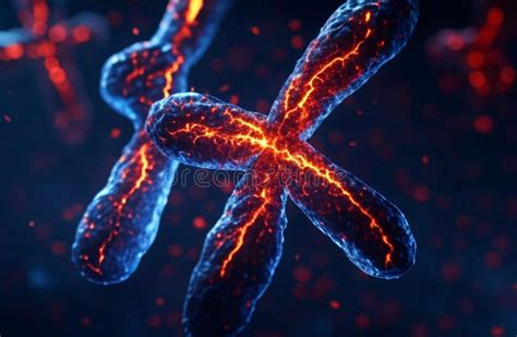Dynamic Chromatin X Chromosome With Molecular Complexity Stock