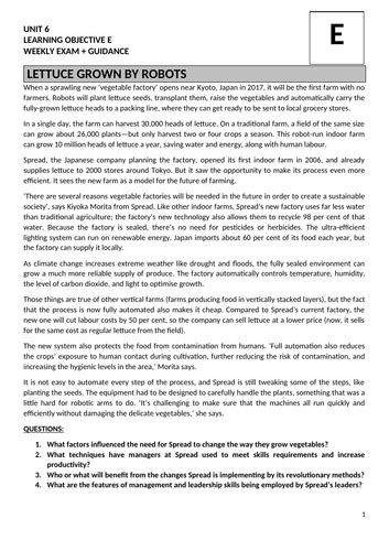 Btec Level 3 Business Unit 6 Teaching Resources