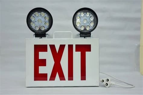 Animation Red Emergency Exit Sign Board Shape Rectangle Dimensions 110 X 55 Mm At Rs 3800 In