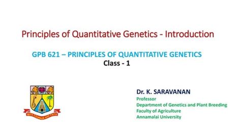 Heritability Genetic Advance Ge Interaction Ppt