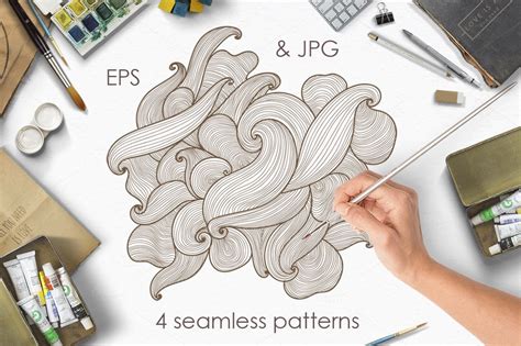 Seamless Waves Abstract Pattern Abstract Pattern Seamless Patterns Abstract