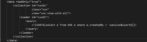 session这个参数在xml里data query节点无法使用 问题反馈 jmix cn