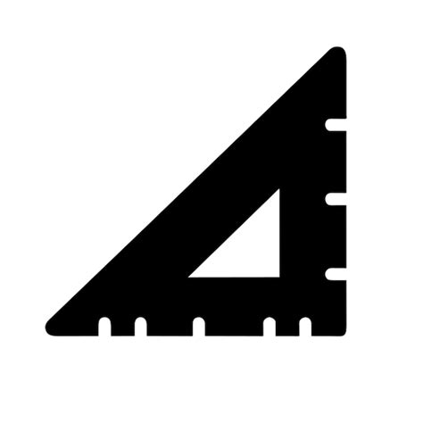Pictograma De La Regla Triangular Vector Premium Generado Con Ia