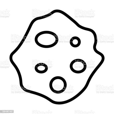 자연 컬렉션에서 Orbicular 아이콘 흰색 배경에 격리 된 얇은 선형 Orbicular 원형 둥근 윤곽선 아이콘 라인 벡터